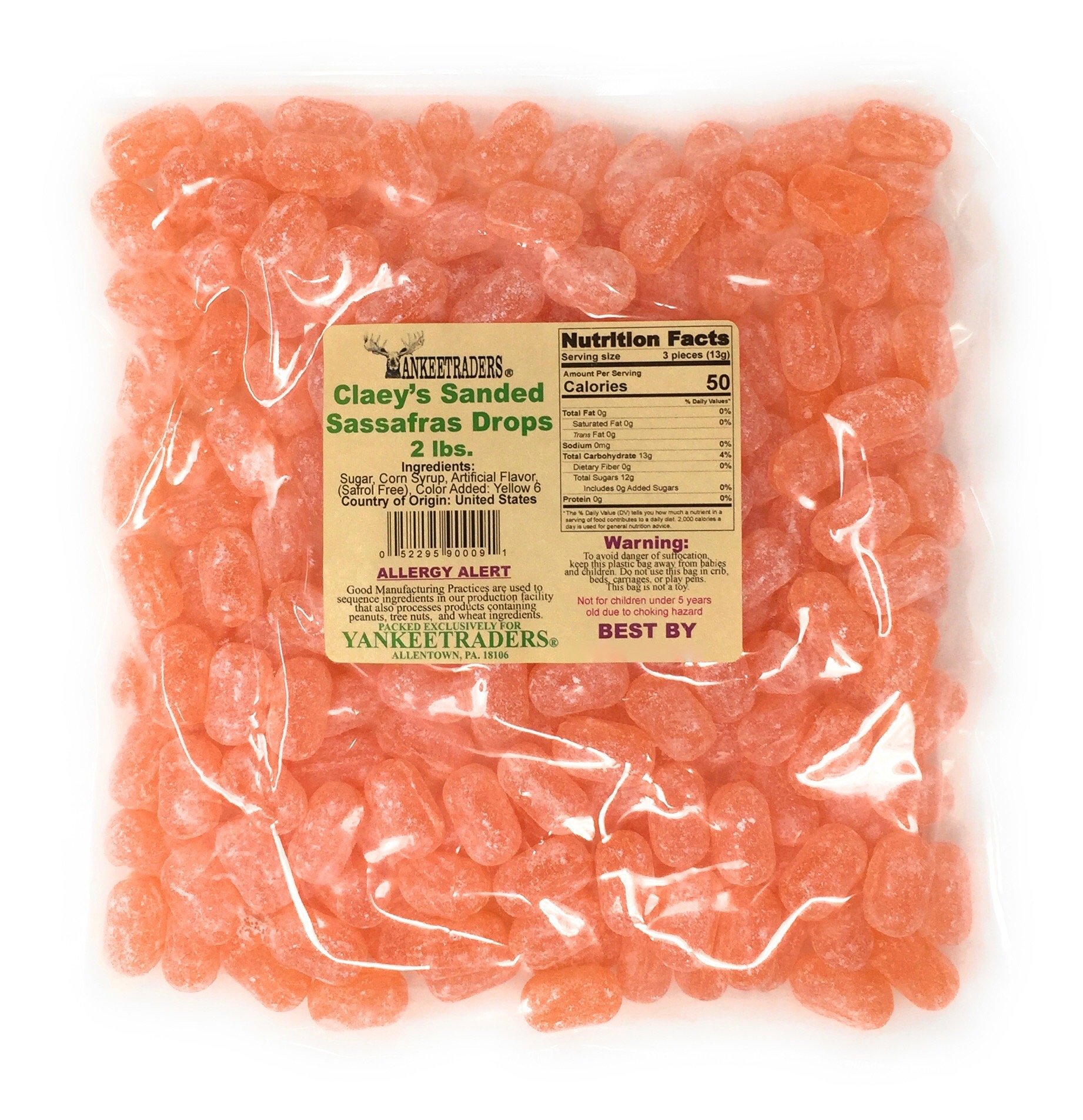 Amazon.com : Claeys Sanded Candy Drops, Anise, 2 Pound : Hard Candy ...