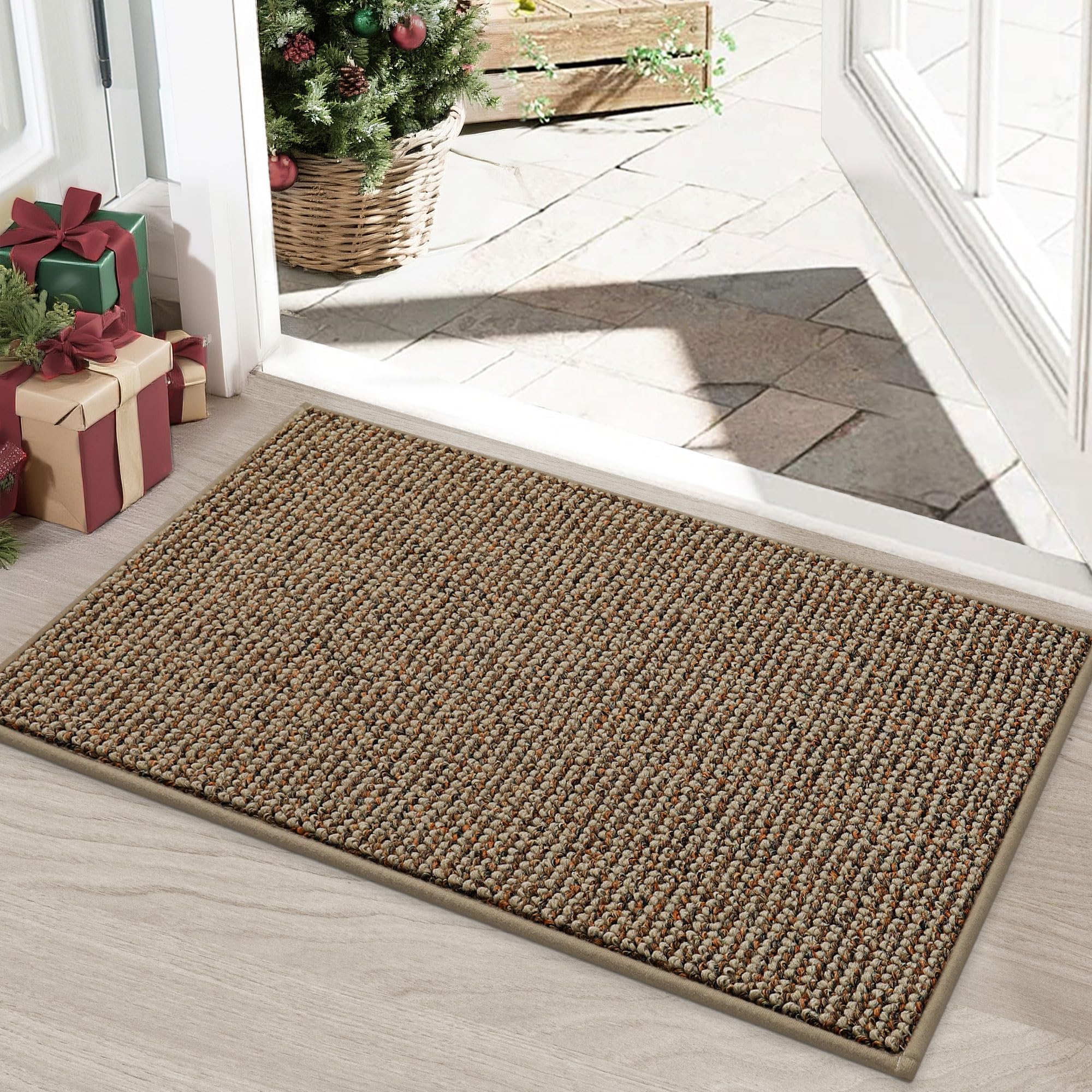 BEQHAUSE Dirt Trapper Door Mat 20" x 32", Non-Slip Washable Doormats ...