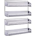 Amazon.com: 2 Pack- Simple Trending 3 Tier Spice Rack Organizer, Wall ...