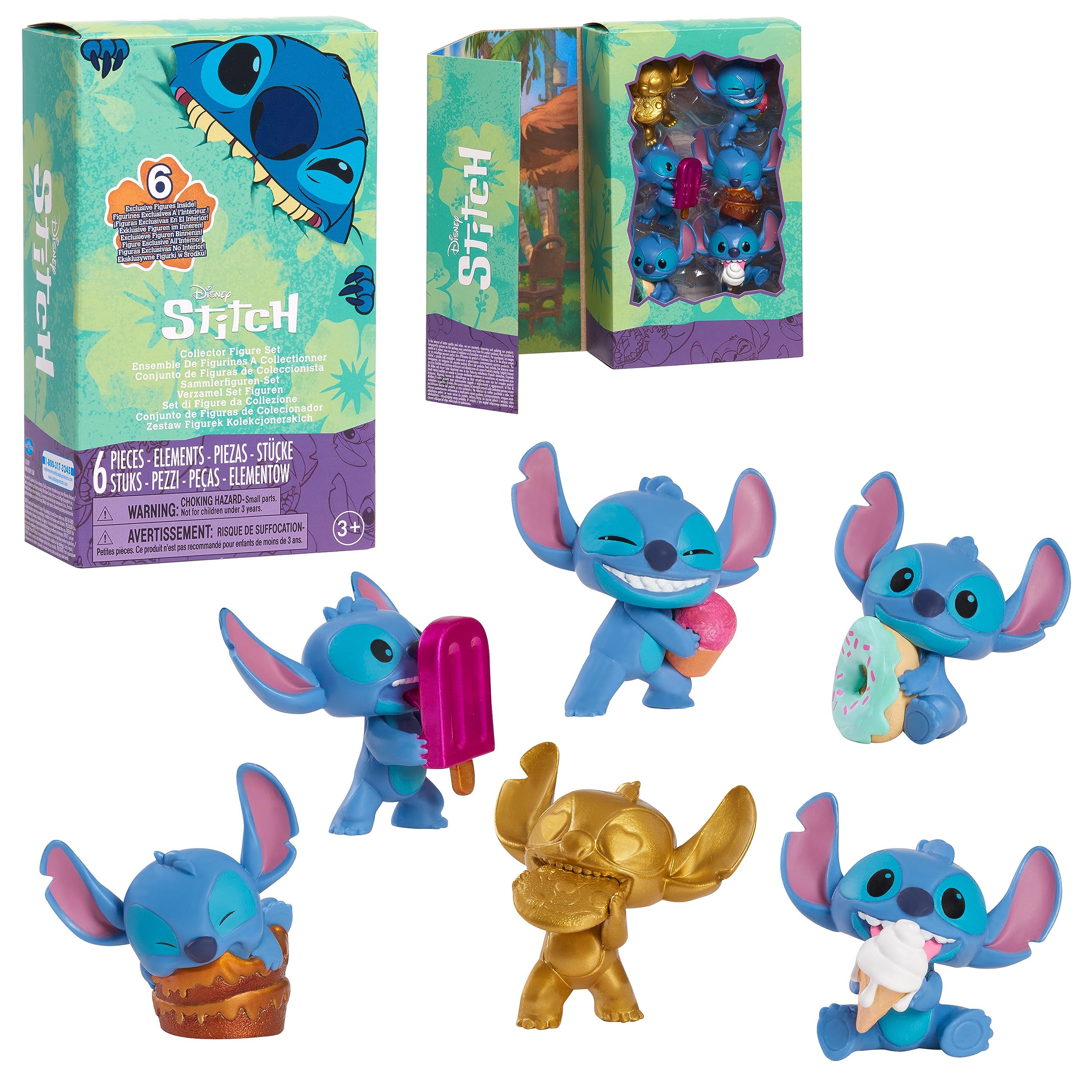 Mua Disney Stitch Feed Me 6-piece Collectible Figure Set, Premium ...