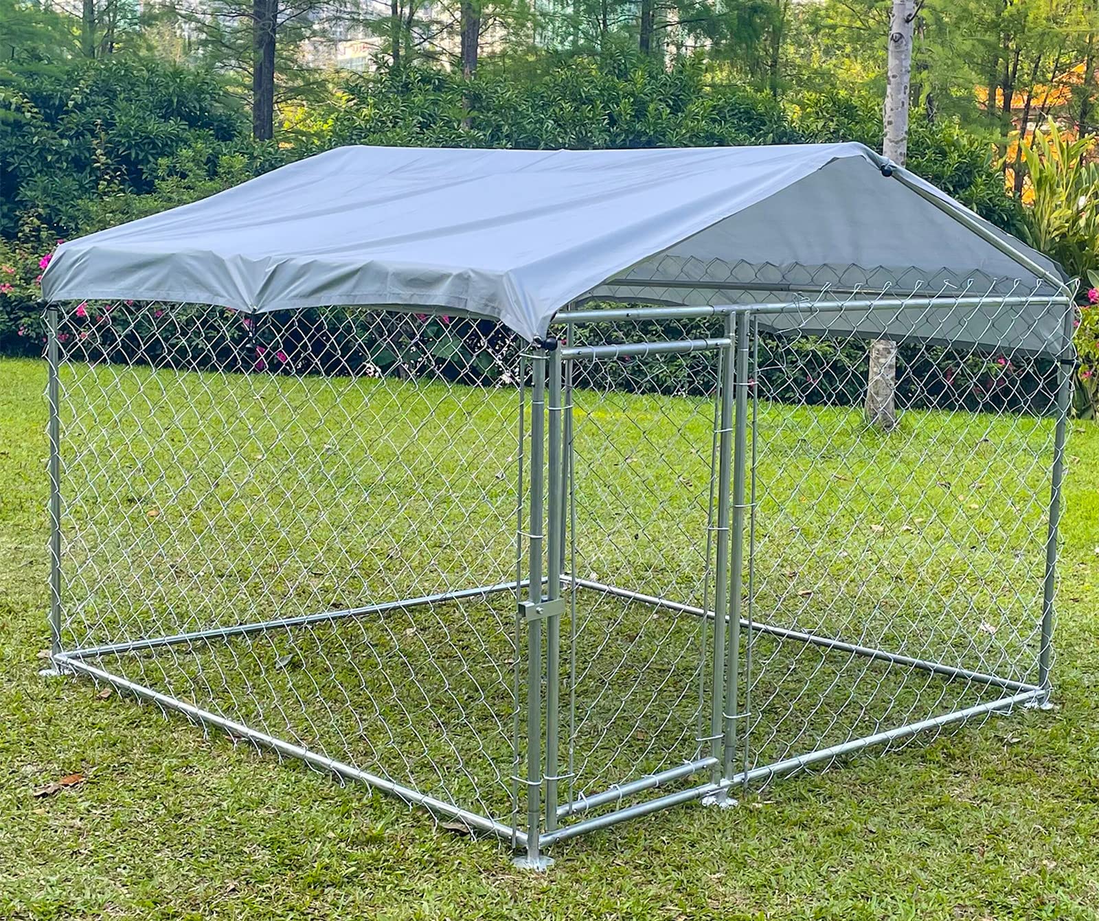 Mua Onesaimei Large Outdoor Metal Dog Kennel with UV & Waterproof Cover ...