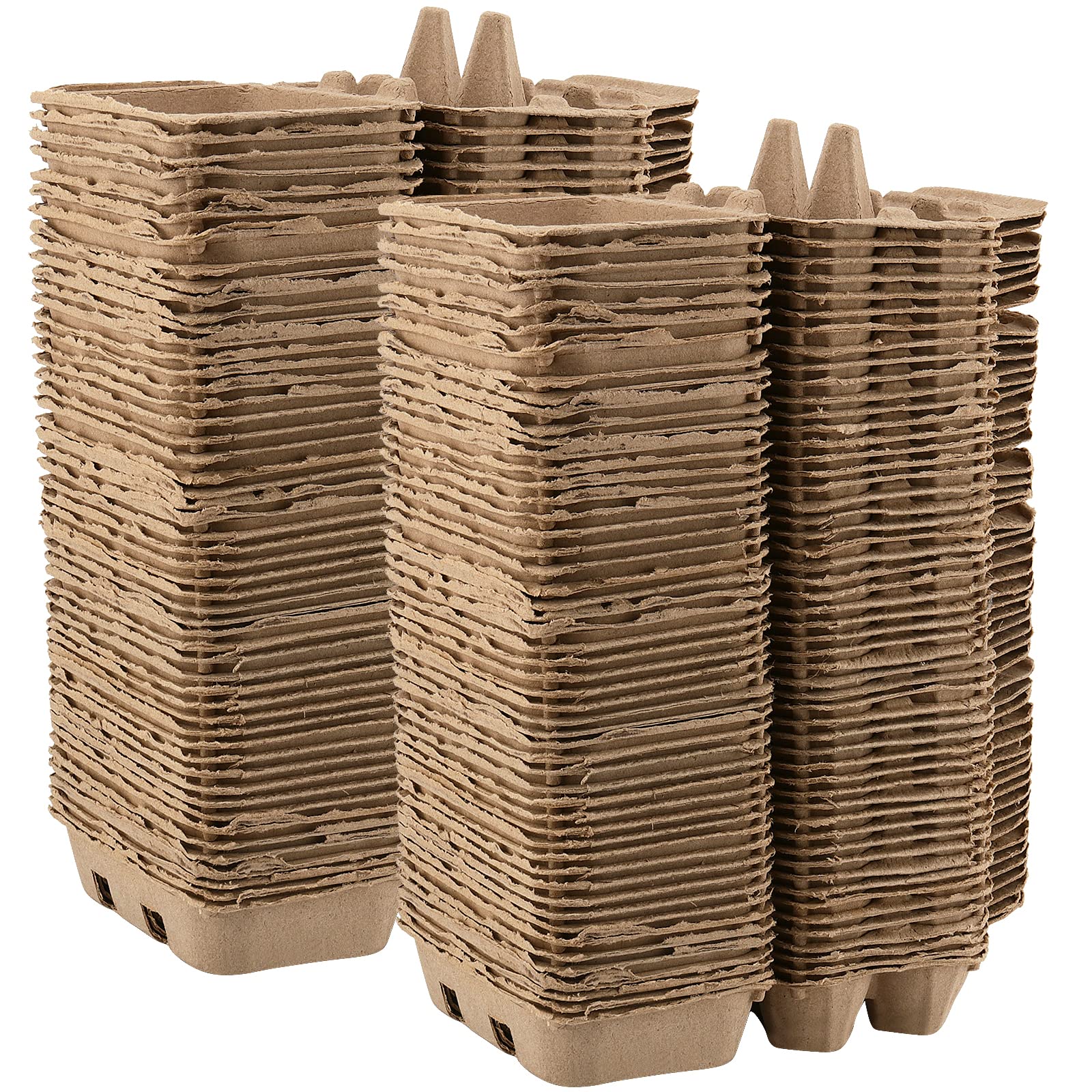 SOUJAP 50 Pack 6 Count Paper Pulp Egg Cartons, Half Dozen Egg Holder ...