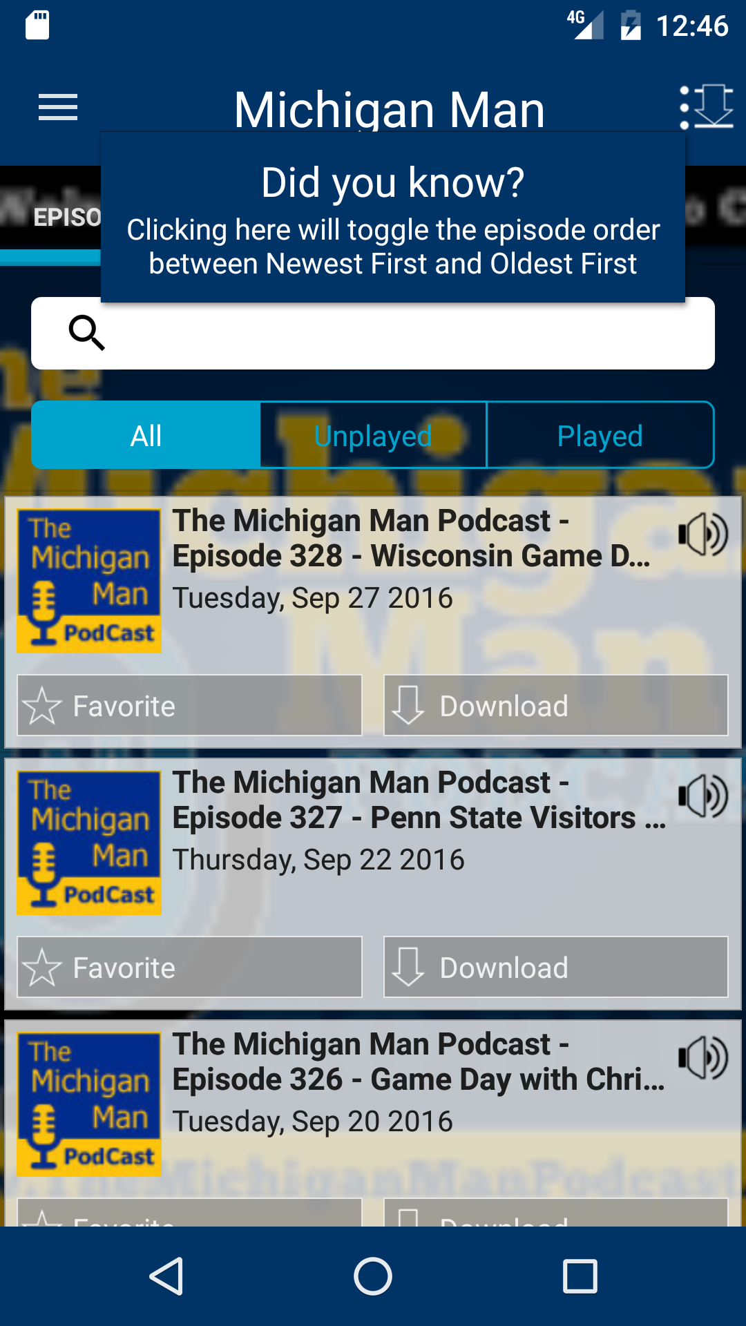 The Michigan Man Podcast:Amazon.com:Appstore for Android