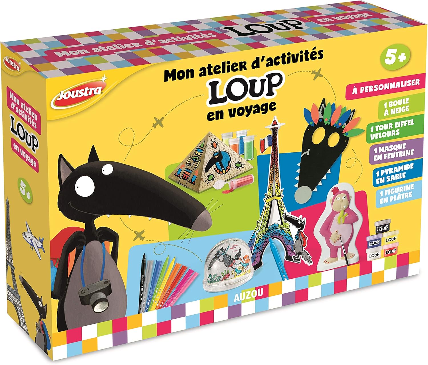 JOUSTRA – Travel Wolf Box – A creative box with many activities Wolf ...