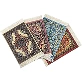 Amazon.com: Rug Coasters, Set of 4 Turkish Carpet Style Table Drink ...