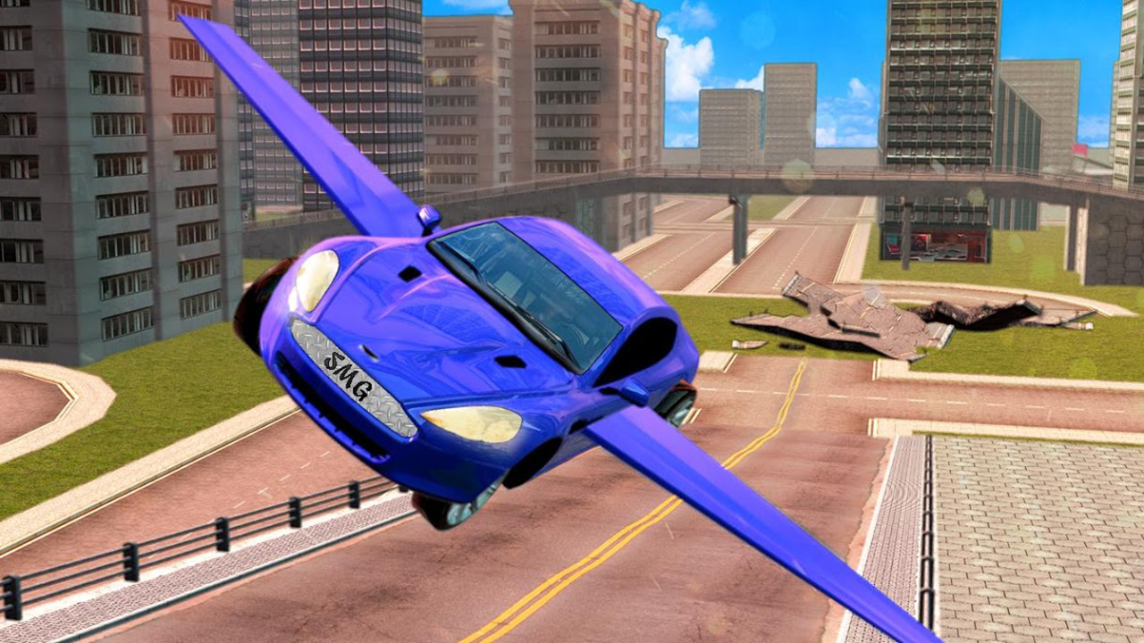Extreme Flying Car Flight Pilot Simulator 3D: Futuristic Racing Driving ...