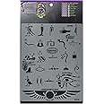 Amazon.com: Artool Freehand Airbrush Templates, Stencil Glyphs : Arts ...