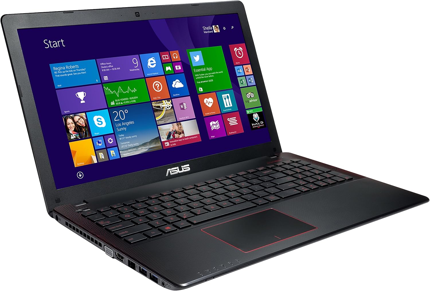Asus Premium R510JK-XX192H PC portable Gamer 15,6" Noir et Rouge (Intel ...