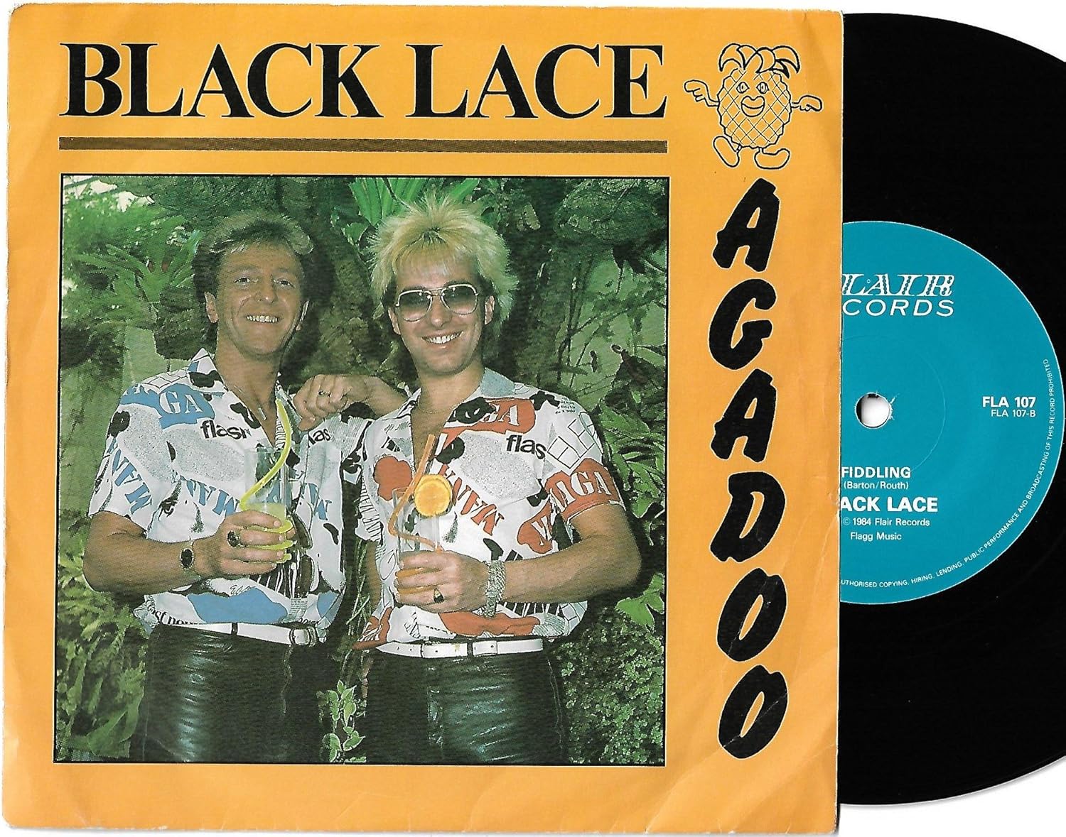 Black Lace Agadoo 7" Single (1984) Flair Records FLA 107: Amazon.co.uk ...