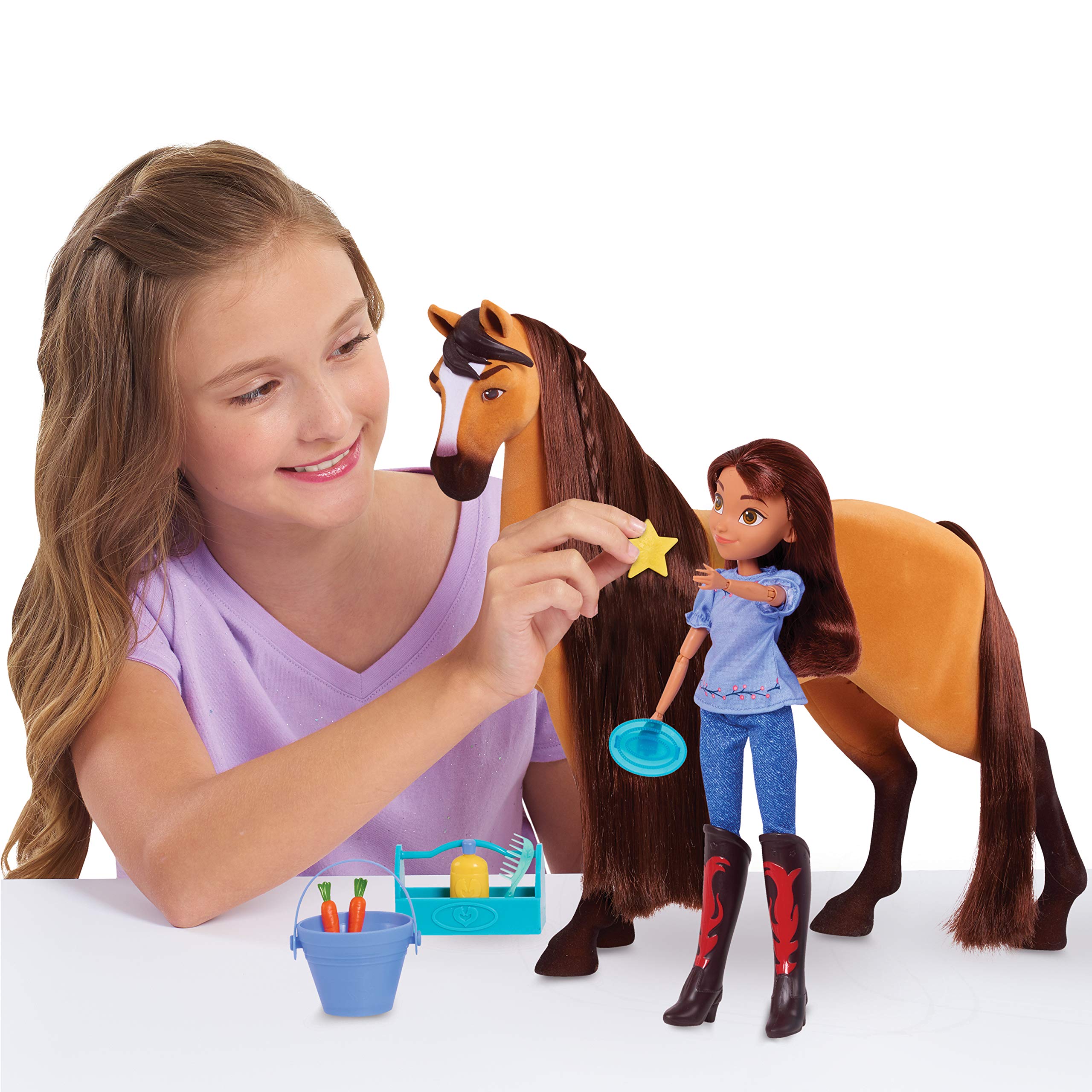 Mua DreamWorks Spirit Riding Free Deluxe 14 Inch Spirit Horse and 11.5 ...
