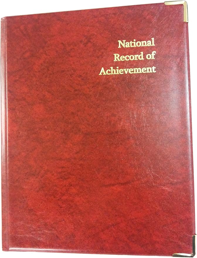 national record of achievement folder/various colours - e-mail me your ...