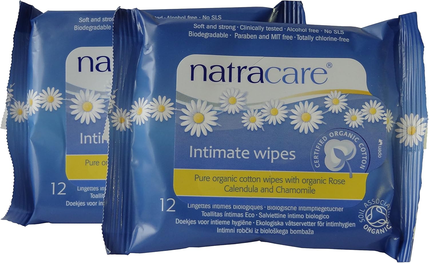 Natracare Organic Cotton Intimate Wipes (12's) - ( x 5 Pack): Amazon.co ...