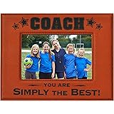 Amazon.com - COACH PICTURE FRAME ~ Gray 4 x 6 Engraved Leatherette ...