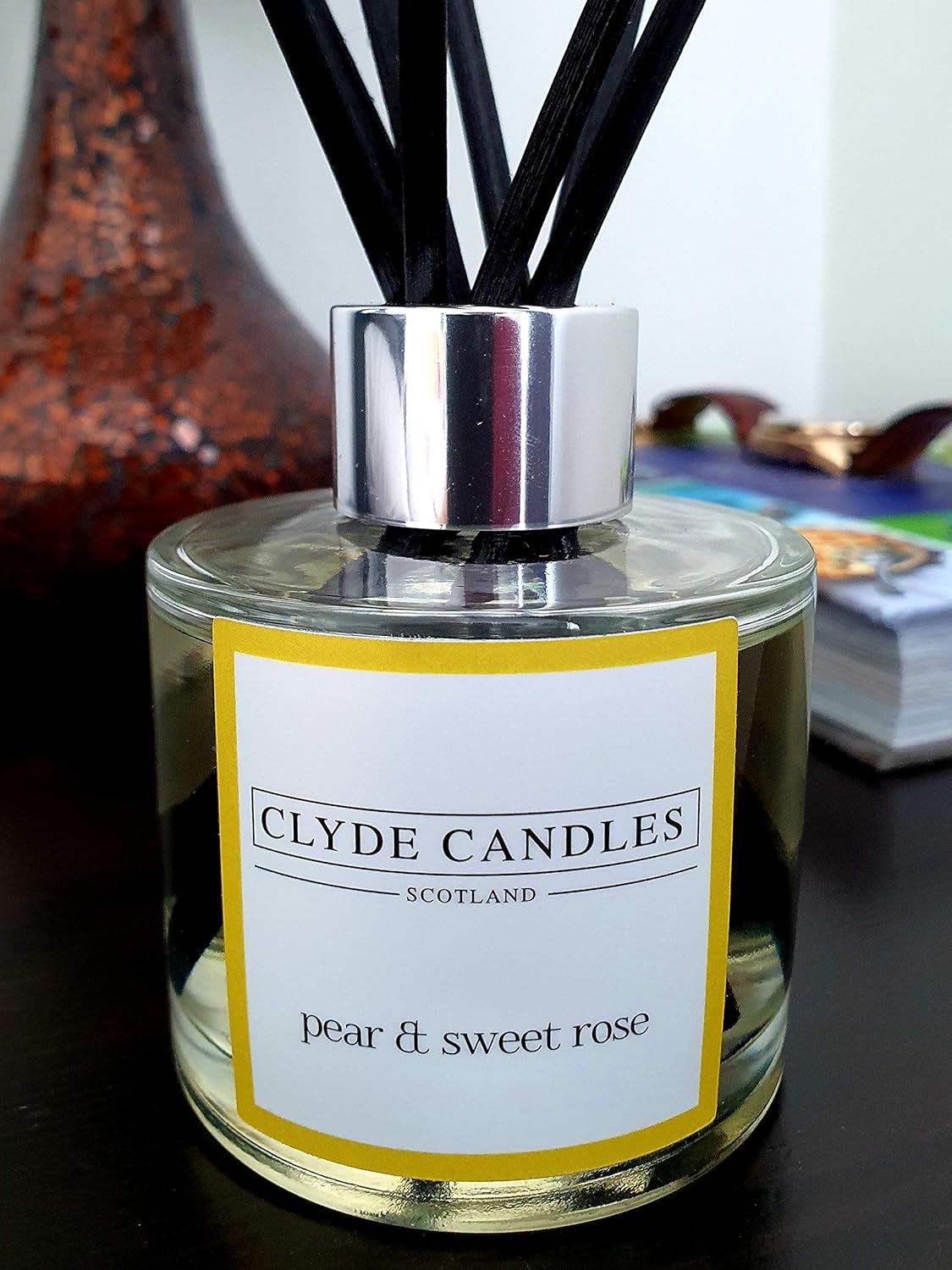Pear & Sweet Rose Reed Diffuser – Clyde Candles – BigaMart