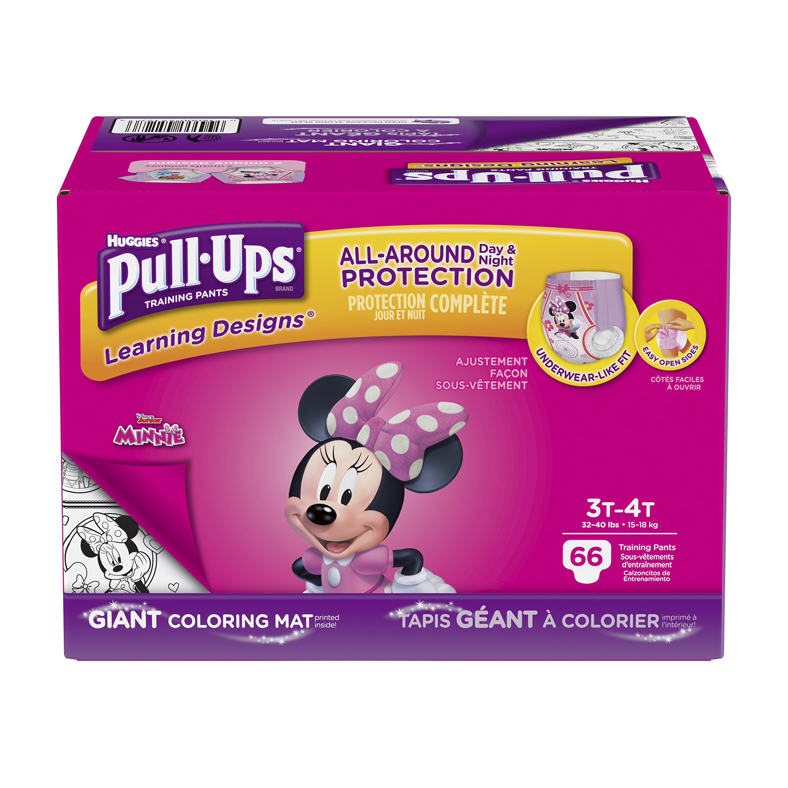 Amazon.com: Huggies Pull-Ups Nighttime Training Pants - Girls - 3T-4T ...