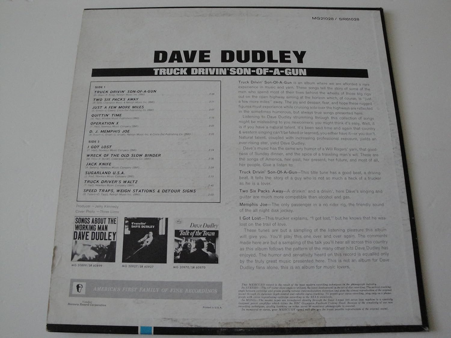 DAVE DUDLEY - truck drivin' son-of-a-gun - Amazon.com Music