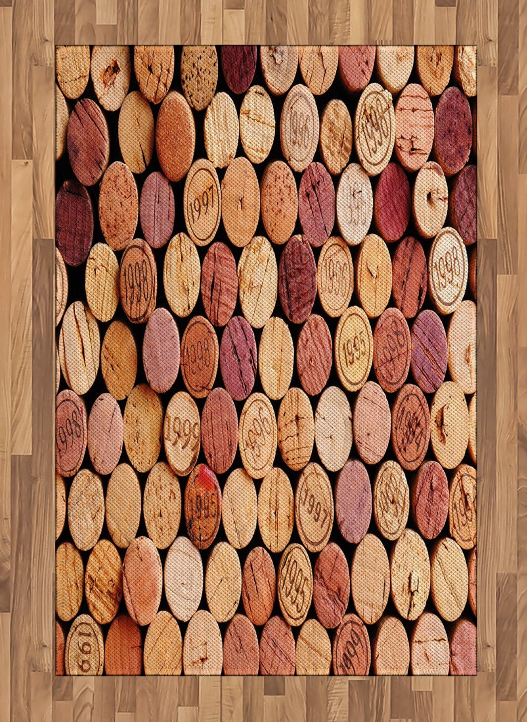 Amazon.com: Ambesonne Wine Area Rug, Random Selection of Used Wine ...