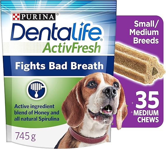 DentaLife ActivFresh, Dental Dog Treats for Medium Breed Dogs - 35 ct ...