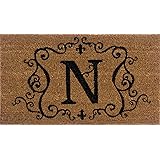 Amazon.com: Evergreen 2RM013 Monogram Door Mat, Coir Insert, Letter M ...