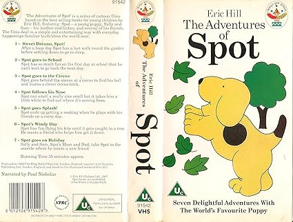 Spot: The Adventures Of Spot [VHS]: Spot: Amazon.co.uk: Video