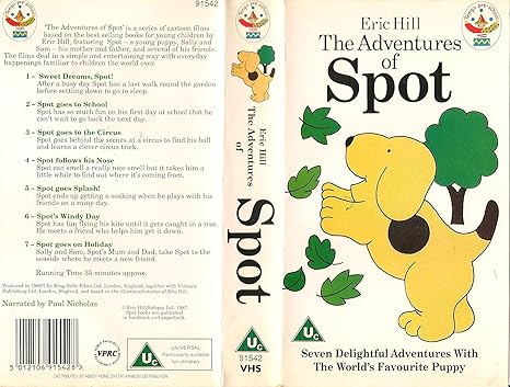 Spot: The Adventures Of Spot [VHS]: Spot: Amazon.co.uk: Video