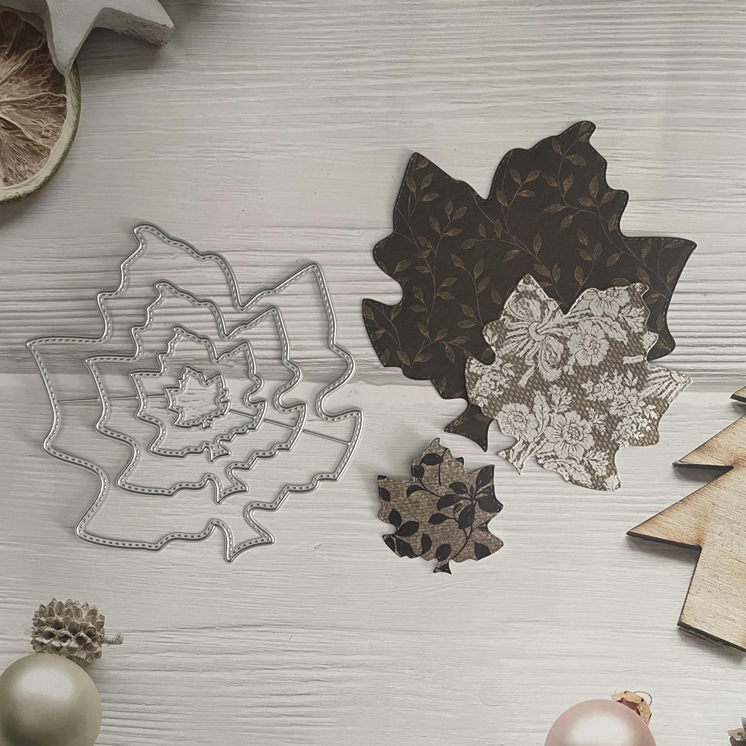 Mua Maple Leaf Frame Crafting Dies Emboss Stencil for Metal Cutting ...