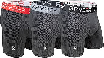 Amazon.com: SPYDER Performance Mesh Mens Boxer Briefs Sports Underwear ...