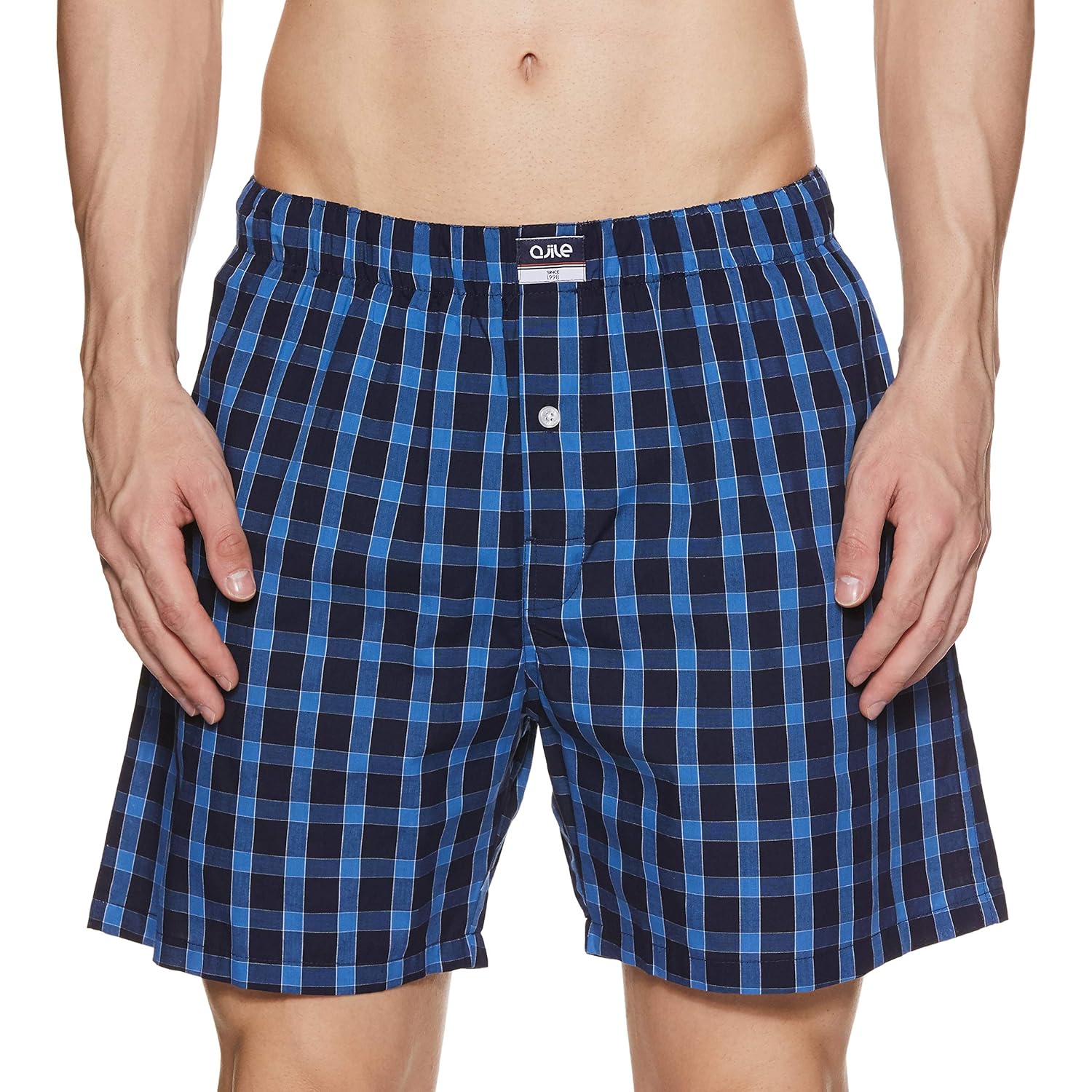 Buy Ajile By Pantaloons Men's Knee high Checkered Boxers (110059273 ...