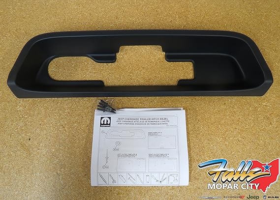 Amazon.com: Mopar Jeep Cherokee Trailer Hitch Rear Trim Bezel OEM ...