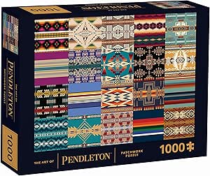 Amazon.com: Chronicle Books The Art of Pendleton Patchwork 1000-Piece Jigsaw Puzzle : Pendleton ...