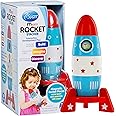 Amazon.com: Wooden Stacker Toy Space Rocket - 6 Magnetic Stacking ...