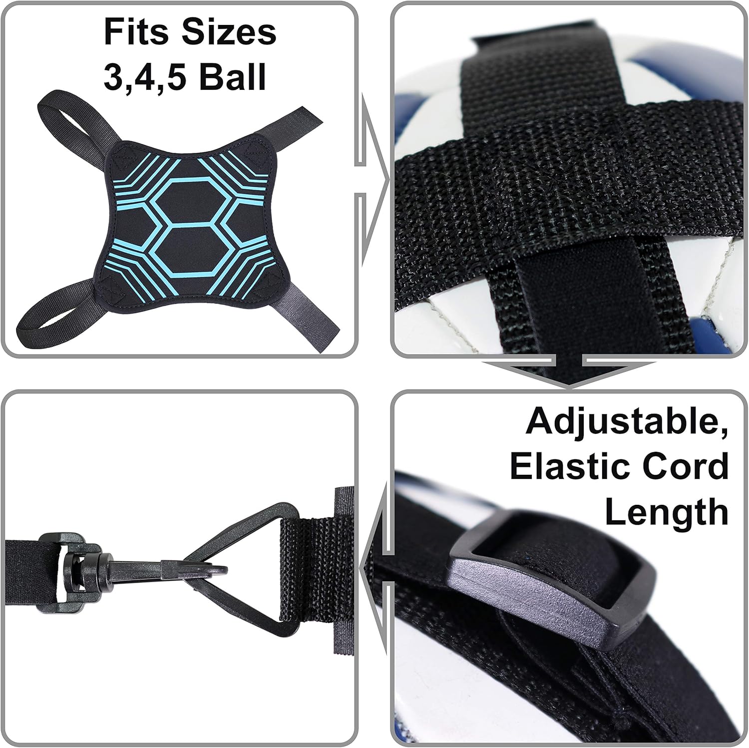 Extraordinaire Football Soccer Hands Free Kick Back Return Trainer ...