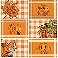 Amazon.com: Hello Fall Maple Leaves Pumpkin Gnomes Buffalo Plaid ...