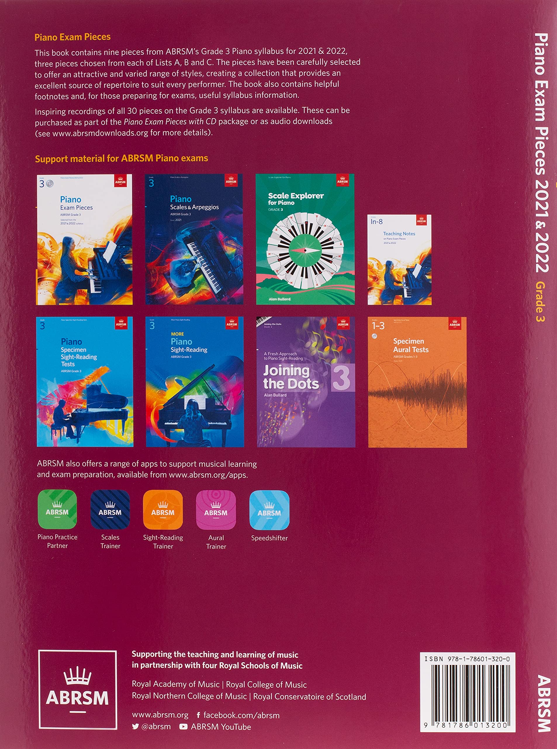 Mua Piano Exam Pieces 2021 & 2022, ABRSM Grade 3: Selected from the 2021 & 2022 syllabus (ABRSM ...