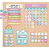 Amazon.com: Whaline 29 Pieces Eucalyptus Bulletin Board Set Welcome ...