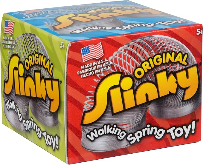 Metal Original Slinky in Box, Single Item, Silver, Wind-up Toys ...