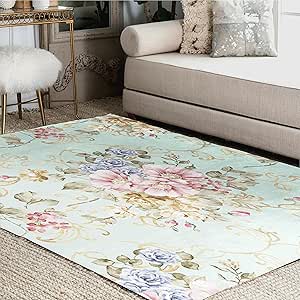 Amazon.com: ALAZA Fresh Spring Flowers Area Rug Rugs for Living Room ...