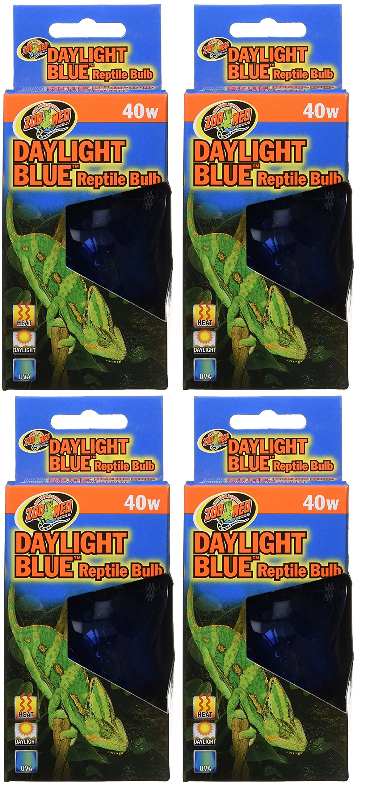 Zoo Med Daylight Blue Reptile Bulb, True Blue Glass, UVA Daytime ...