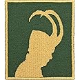 Amazon.com: Norse God Loki Helmet Patch Iron On Applique - Olive Green ...