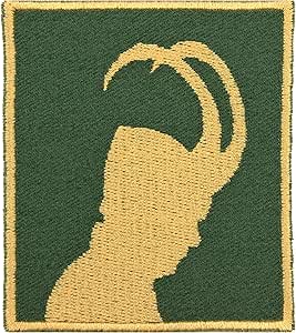 Amazon.com: Norse God Loki Helmet Patch Iron On Applique - Olive Green ...