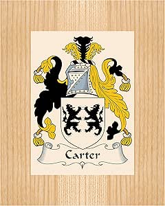 Amazon.com - Carter Coat of Arms/Carter Family Crest 8X10 Photo Plaque ...
