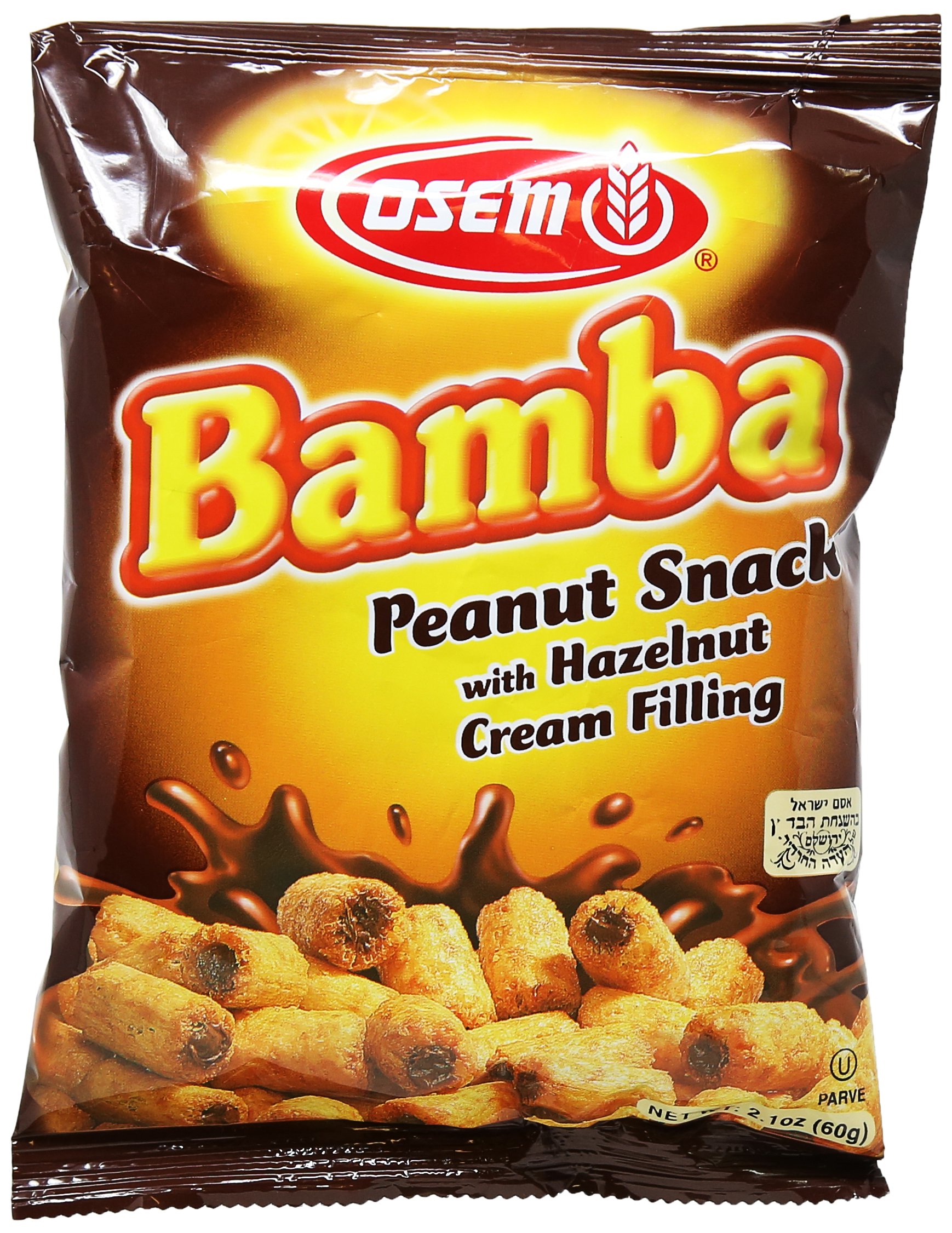 Amazon.com : Osem Bamba Peanut Snack (80g) : Snack Food : Grocery ...