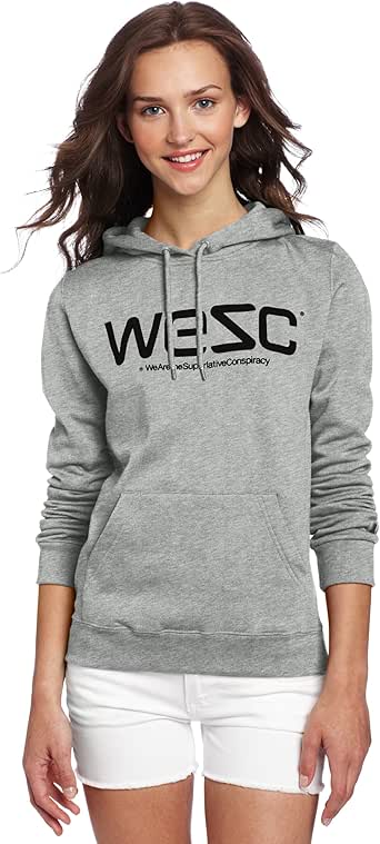 Amazon.com: WeSC Juniors Wesc Regular Fit Sweatshirt, Grey Melange ...