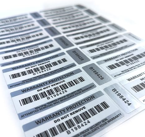 1000 Tamper Proof Stickers 2-Part Tamper Evident Warranty Void Labels ...