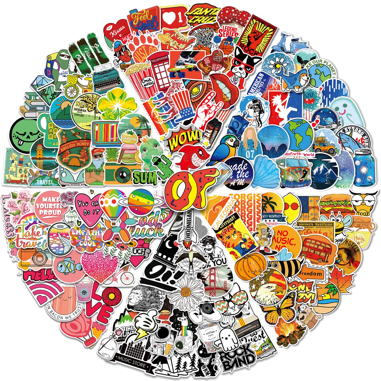 Mua 500 Pcs Random Stickers Pack, Colorful Vinyl Waterproof Stickers ...