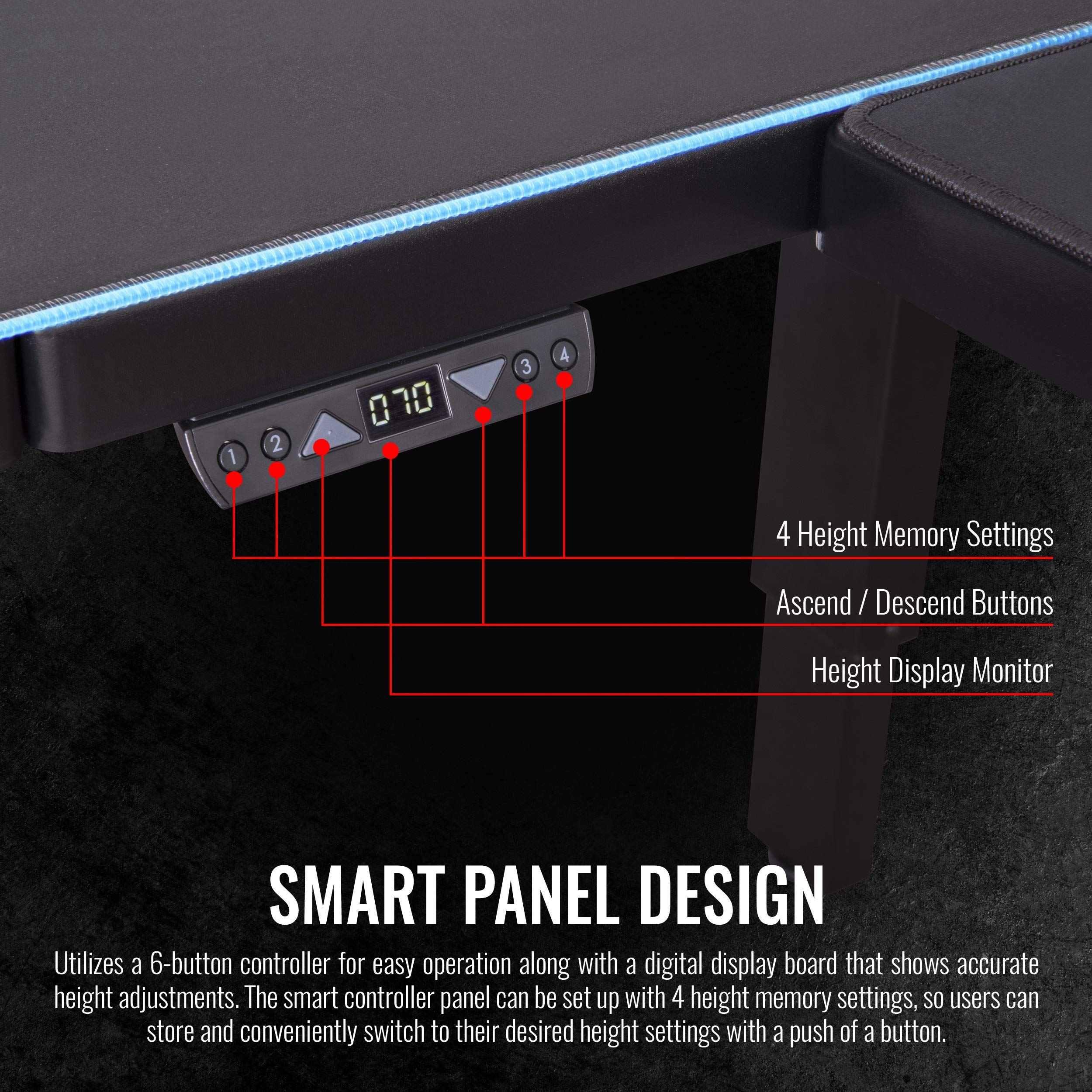 Thermaltake RGB ToughDesk 500L on Galleon Philippines