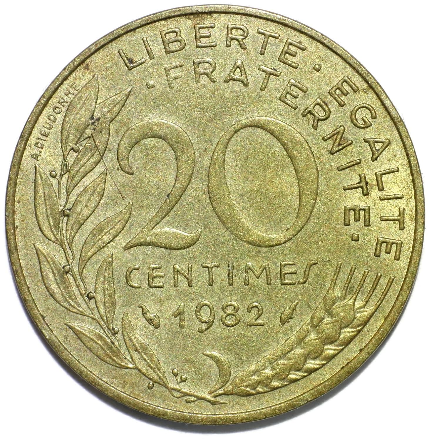 1982 FR France 20 Centimes Centimes Very Good at Amazon's Collectible ...