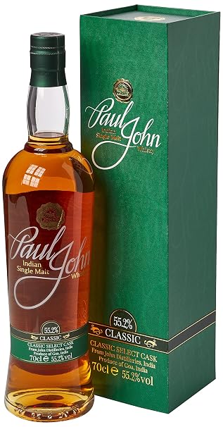 Paul John Cask Classic Indian Single Malt Whiskey, 70 cl: Amazon.co.uk ...