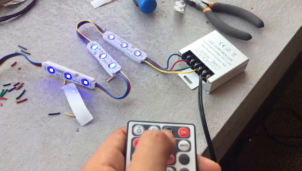 JOYLIT 28 Keys LED RF RGB Remote Controler For RGB SMD 3528 5050 LED ...