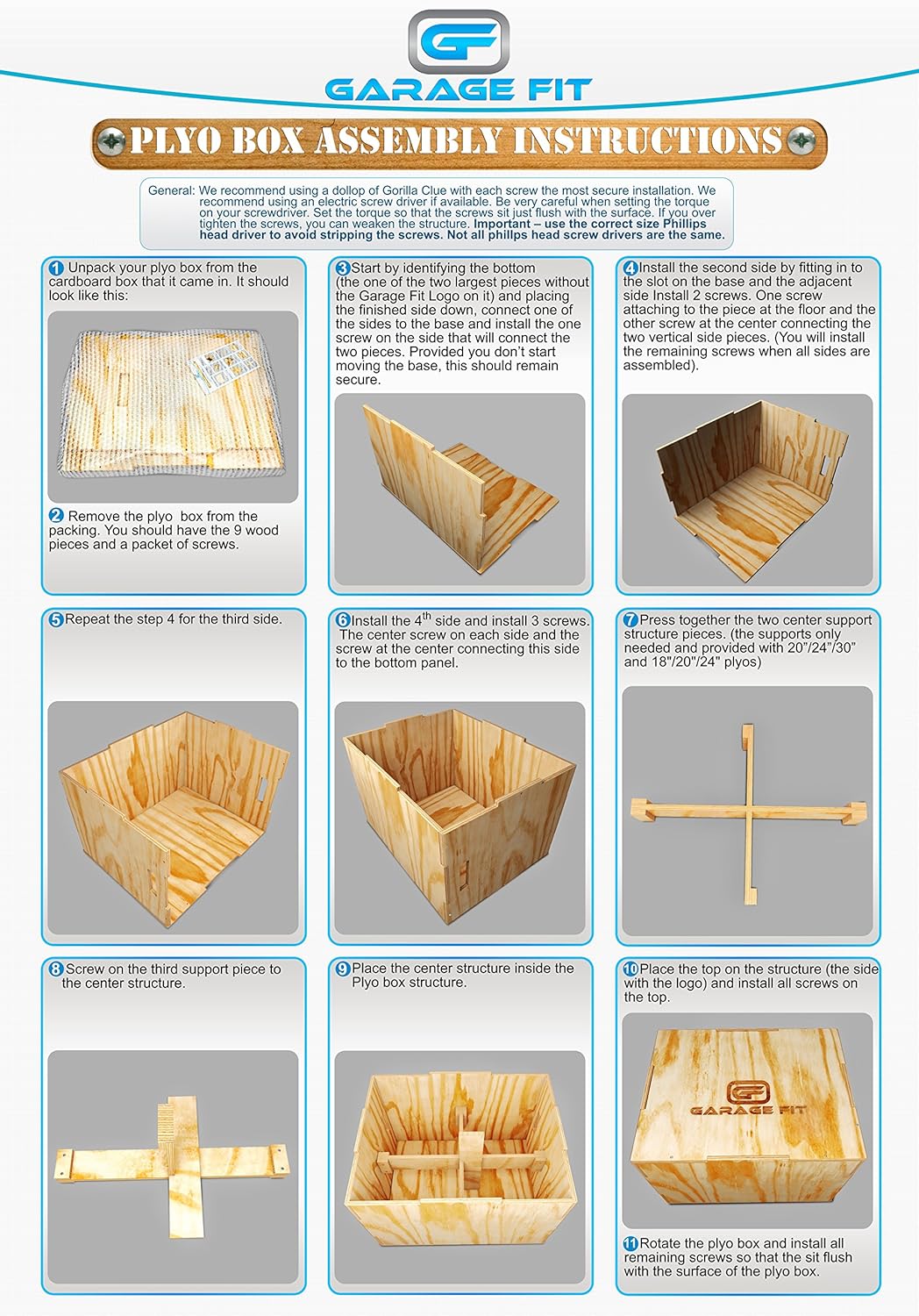 Plyometric Box Blueprints